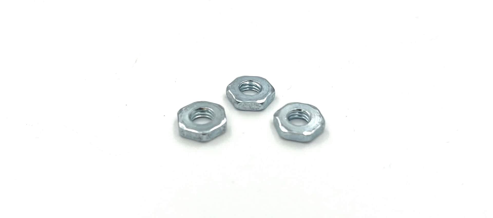 Custom Thin 10-32 Zinc Plated Hex Nuts - Engineered Custom Hex Nuts ...