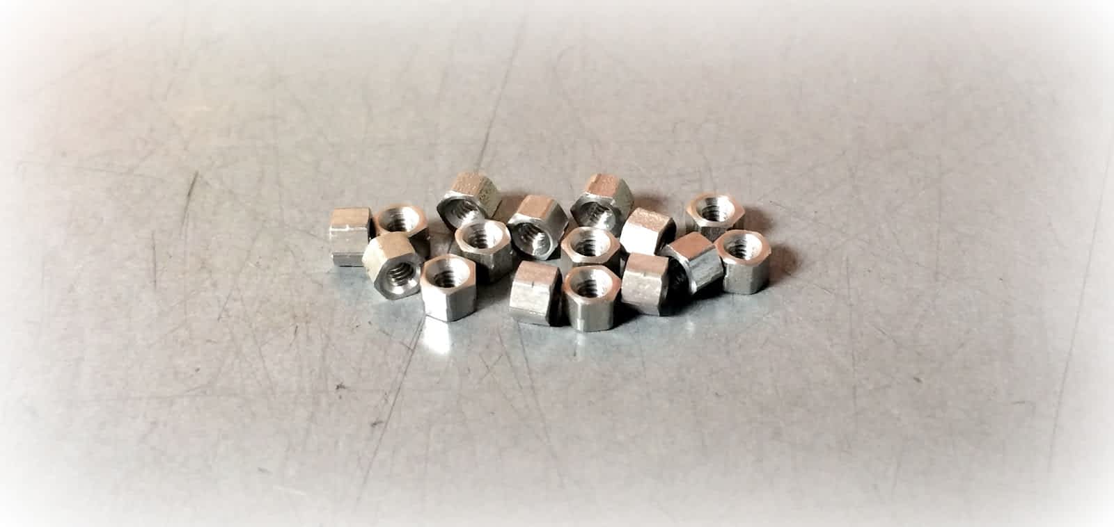 Custom 1/72 Hex Machine Screw Nut Made to Print - Engineered Custom Hex ...